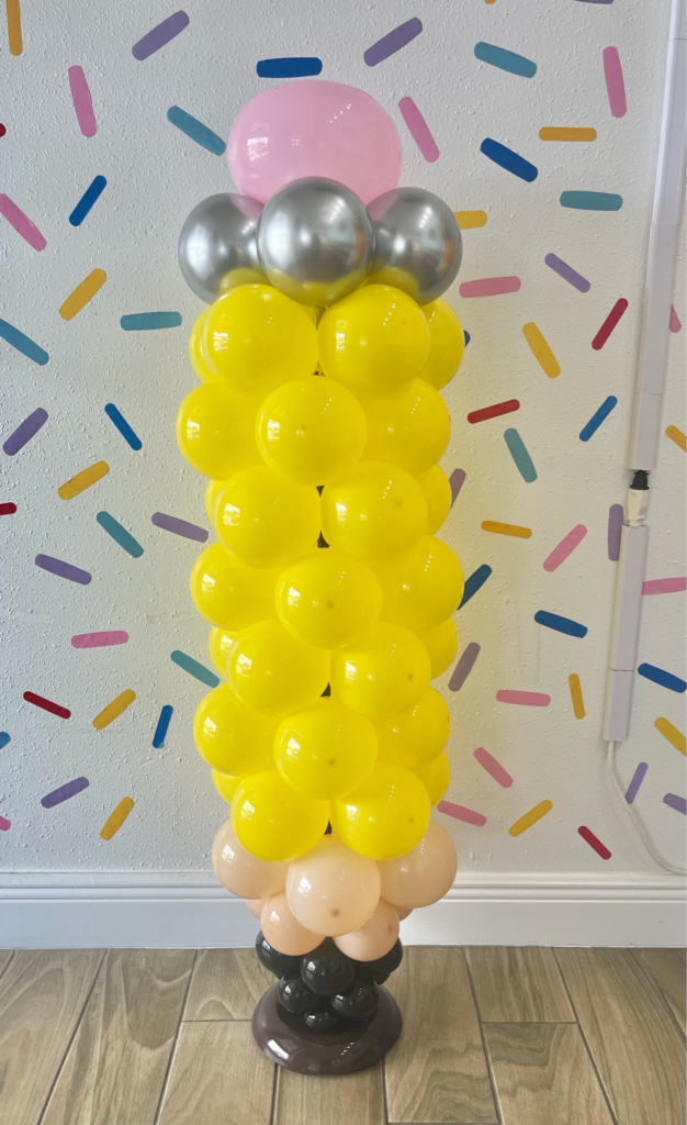 Pencil Balloon Column - Happy Moments Decor